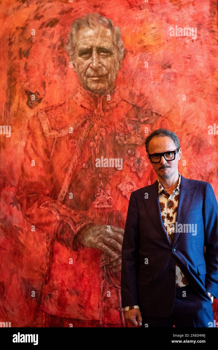 Artist Jonathan Yeo, at the unveiling of artist Jonathan Yeo's portrait ...