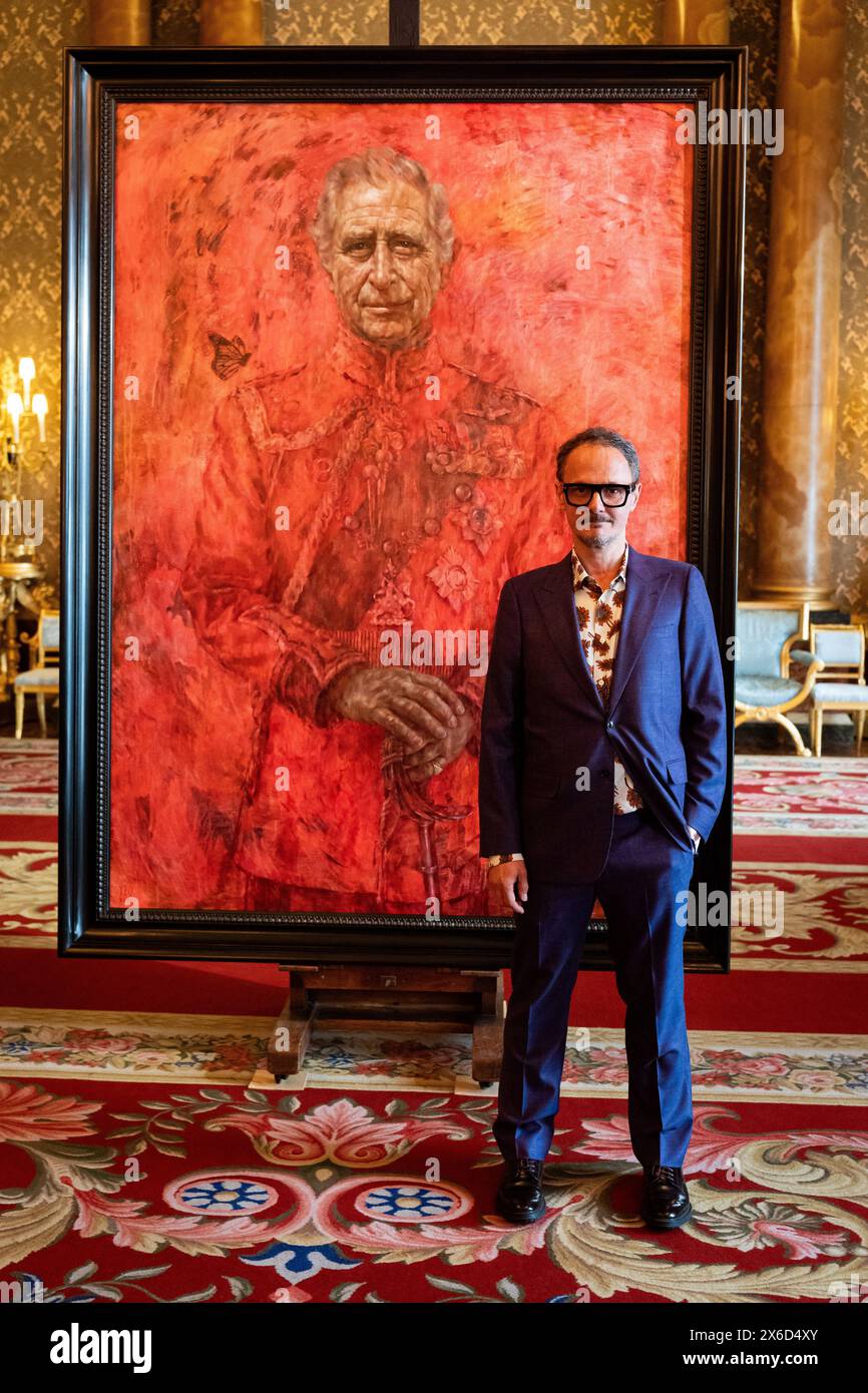 Artist Jonathan Yeo, at the unveiling of artist Jonathan Yeo's portrait ...