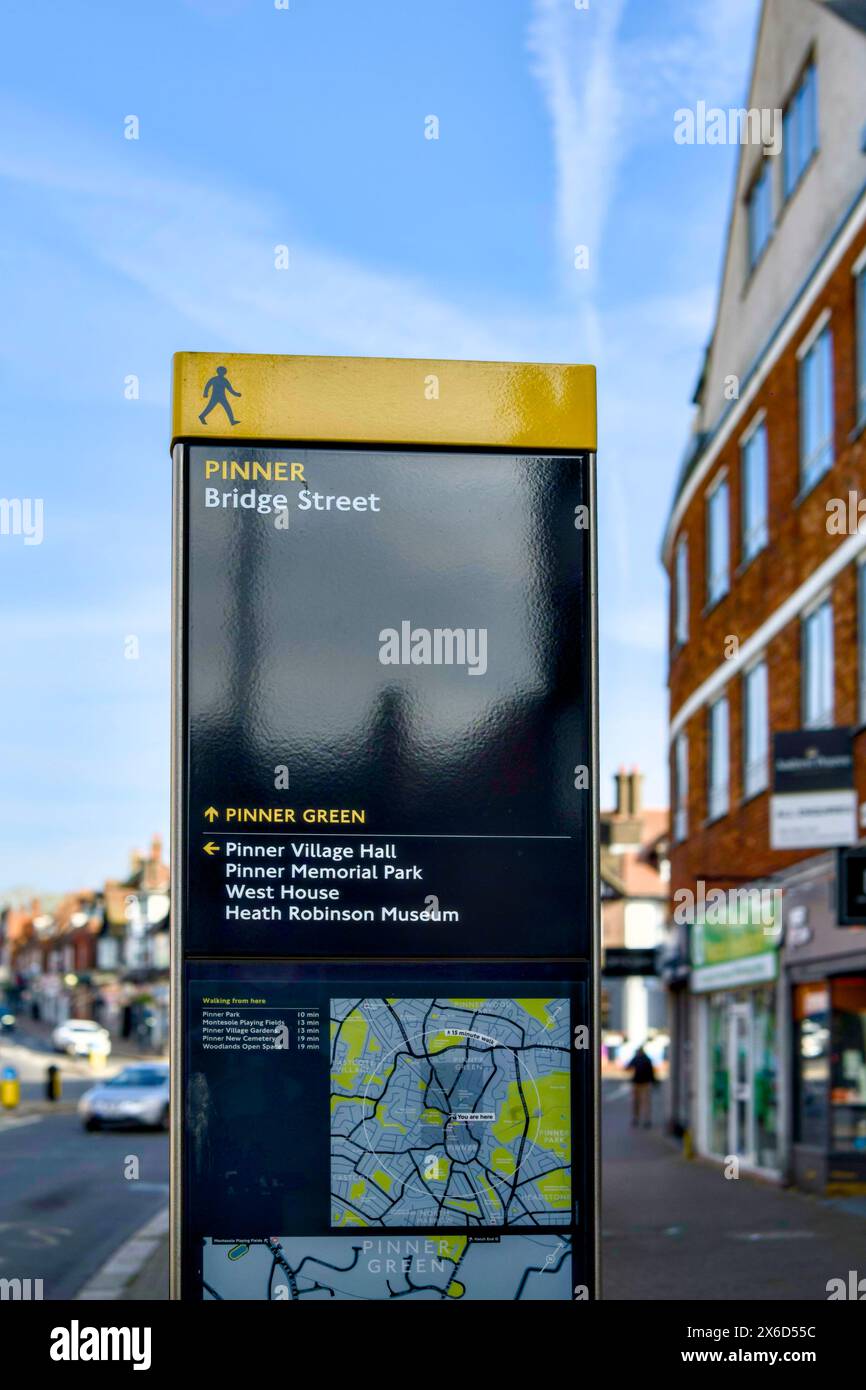 Bridge Street Location Information, Pinner, Borough of Harrow, London ...