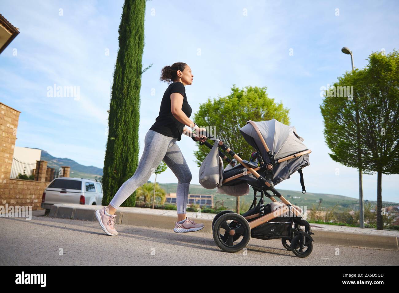 Happy baby running on village hi-res stock photography and images - Alamy