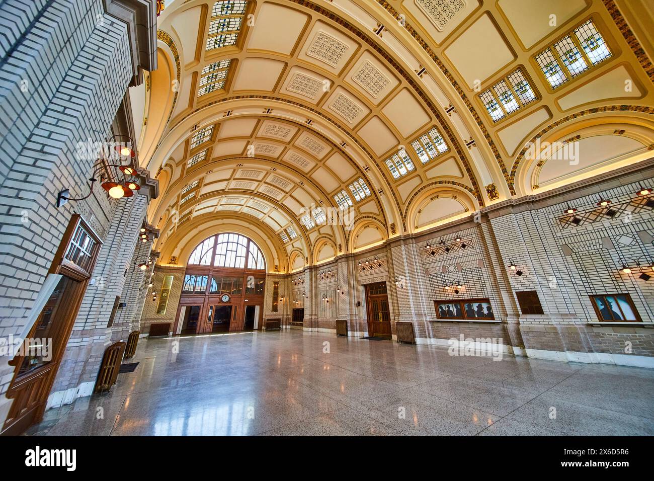 Classical Architecture of Baker Street Railway Terminal, Wide-Angle ...