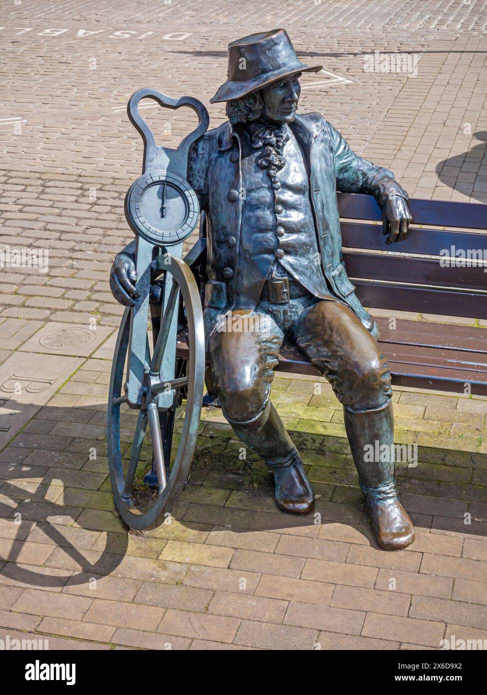 Sculpture in Knaresborough North Yorkshire UK of John Metcalf 1717 ...
