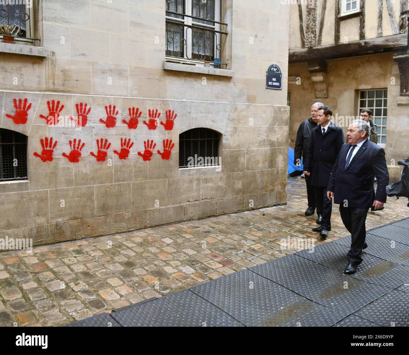 Paris, France. 14th May, 2024. Francois-Xavier Bellamy heads the list ...