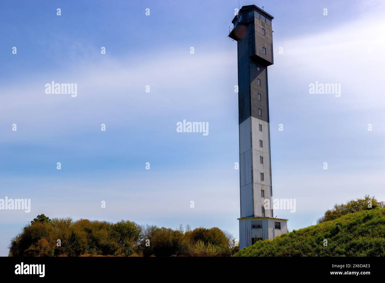 Unique architecture of Sullivan Lighthouse on Sullivan Island ...