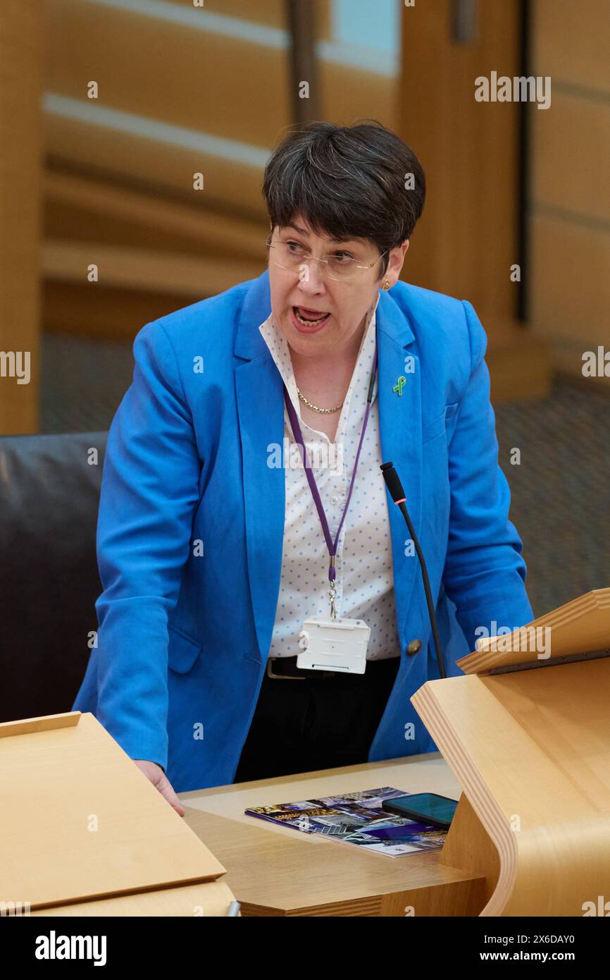 Edinburgh Scotland, UK 14 May 2024. Tess White MSP at the Scottish ...