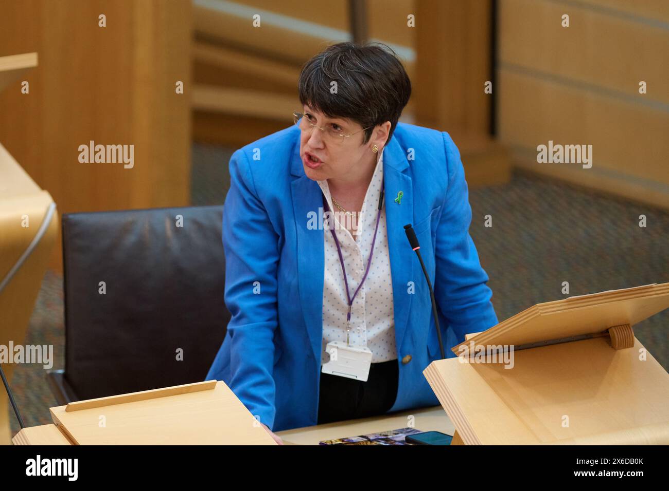 Edinburgh Scotland, UK 14 May 2024. Tess White MSP at the Scottish ...