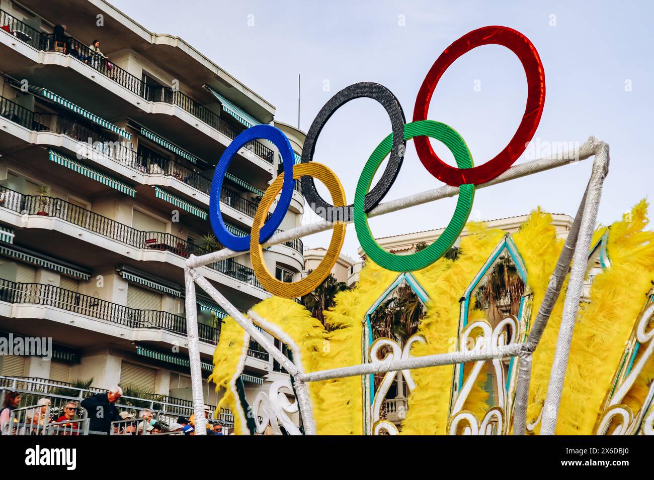 Menton, France - February 18, 2024: Opening of the "Fete du Citron ...