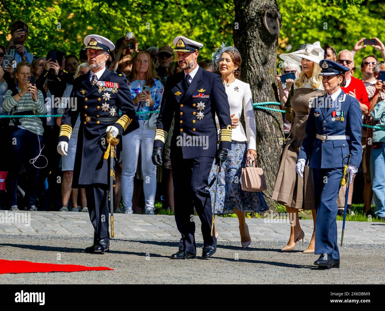 Oslo, Norwegen. 14th May, 2024. Danish King Frederik, Queen Mary and Norwegian Crownprince ...