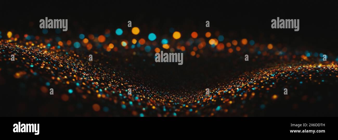 Organic 3D particles boke, glitter abstract background, sparkling ...