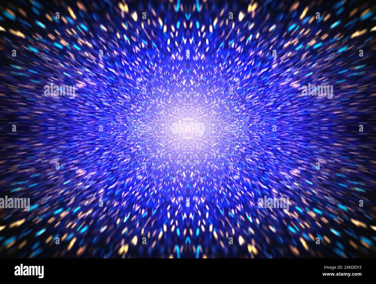 Quantum particle collision explosion concept, fractal energy center ...