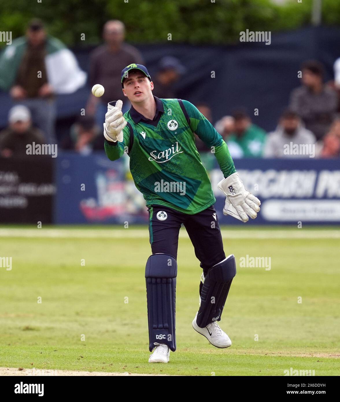 Ireland's Lorcan Tucker during the third T20 international at the ...