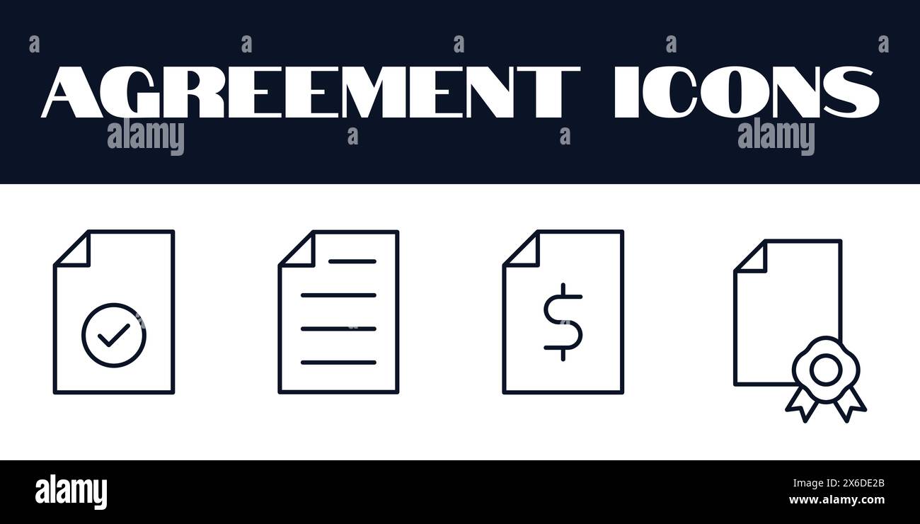 Approve document icon Stock Vector Images - Alamy
