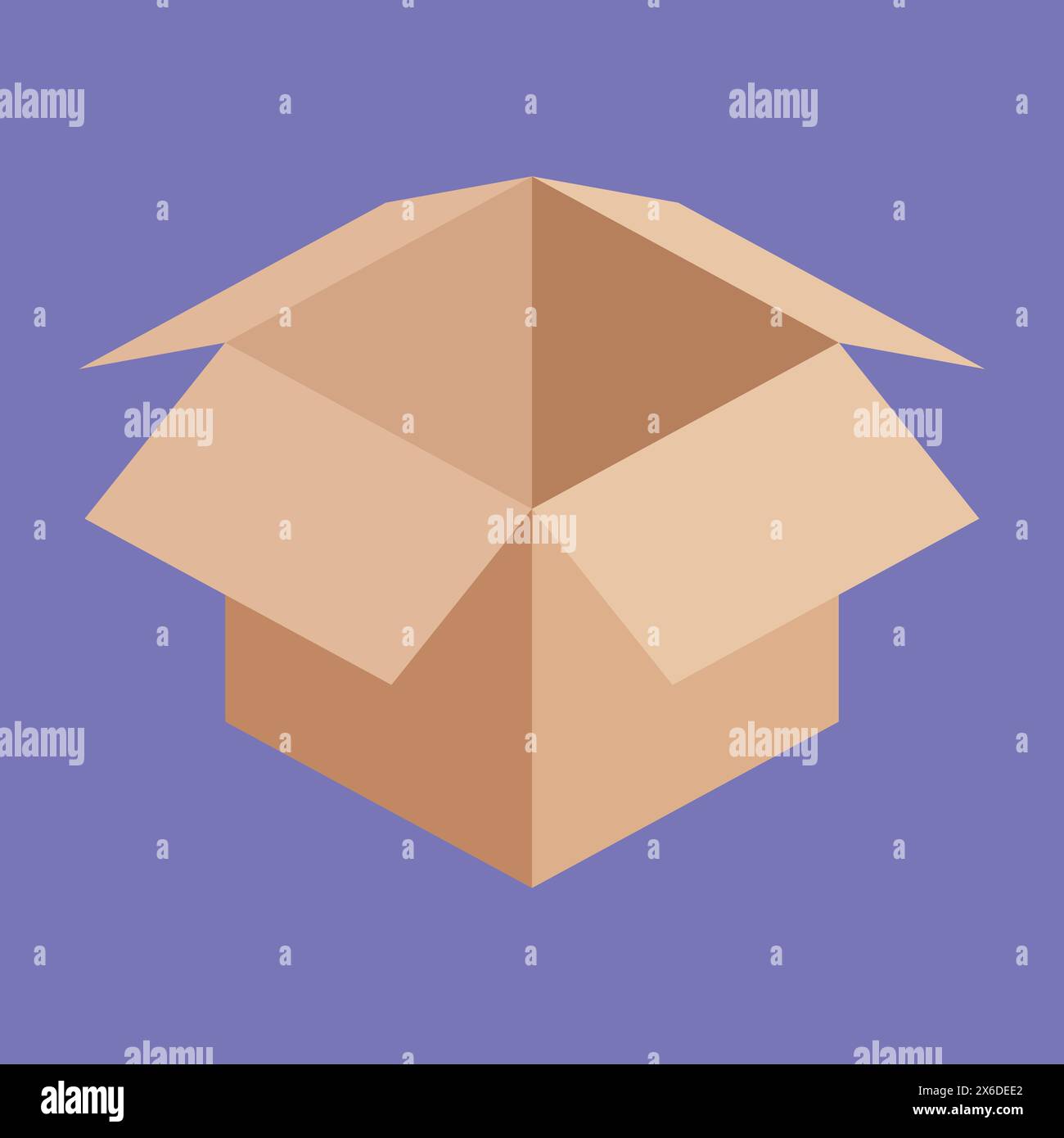 Cardboard Box Vector Illustration. Cardboard Box Package Vector. Carton ...