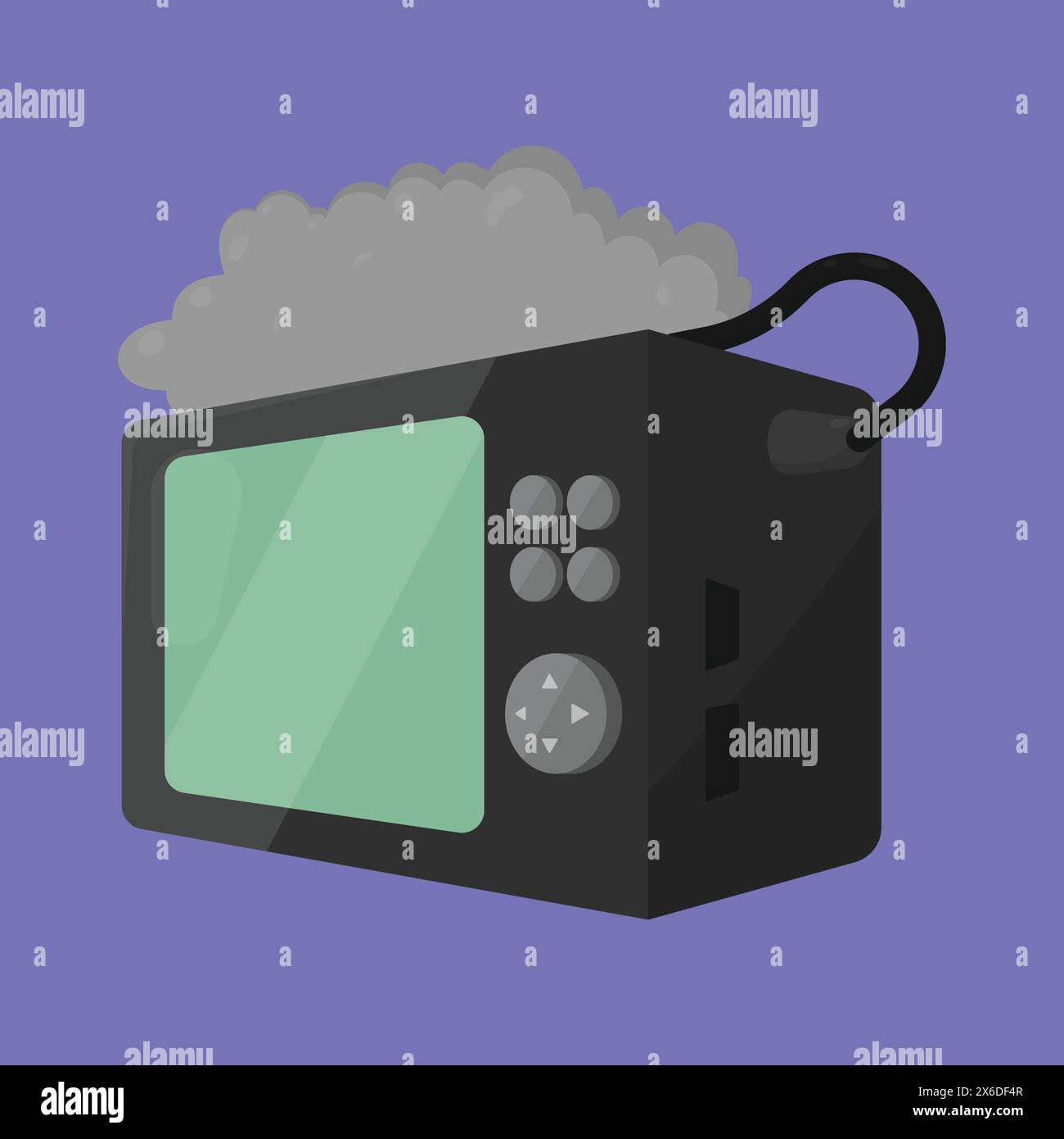 Vlogging Camera Icon Vector. Video Camera with Tripod Illustration ...