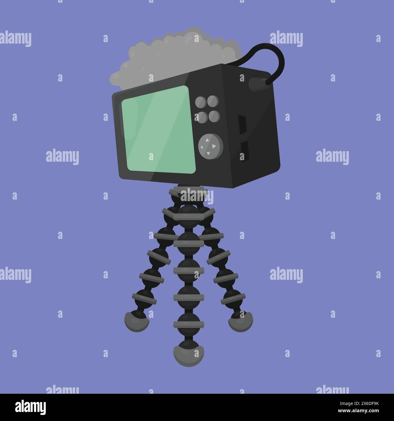 Vlogging Camera Icon Vector. Video Camera Illustration. Content Creator ...