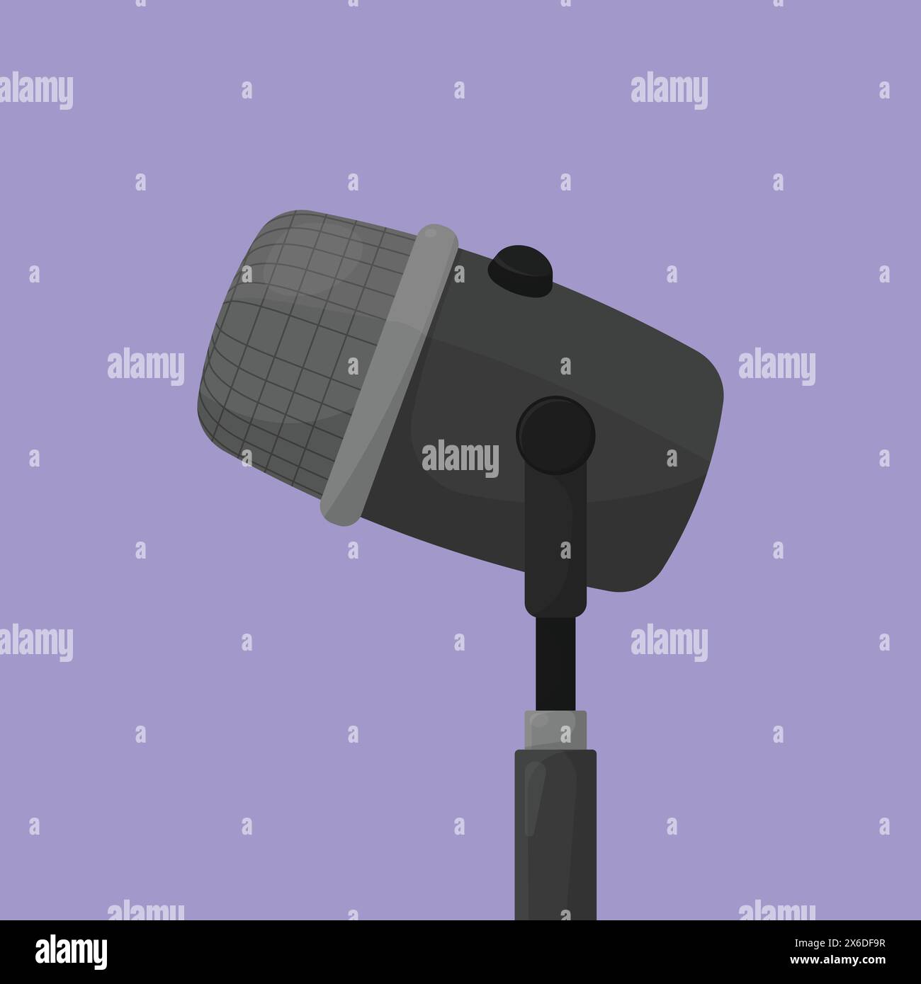 Professional Podcast Mic Illustration Vector. Podcast Mic Icon Vector ...