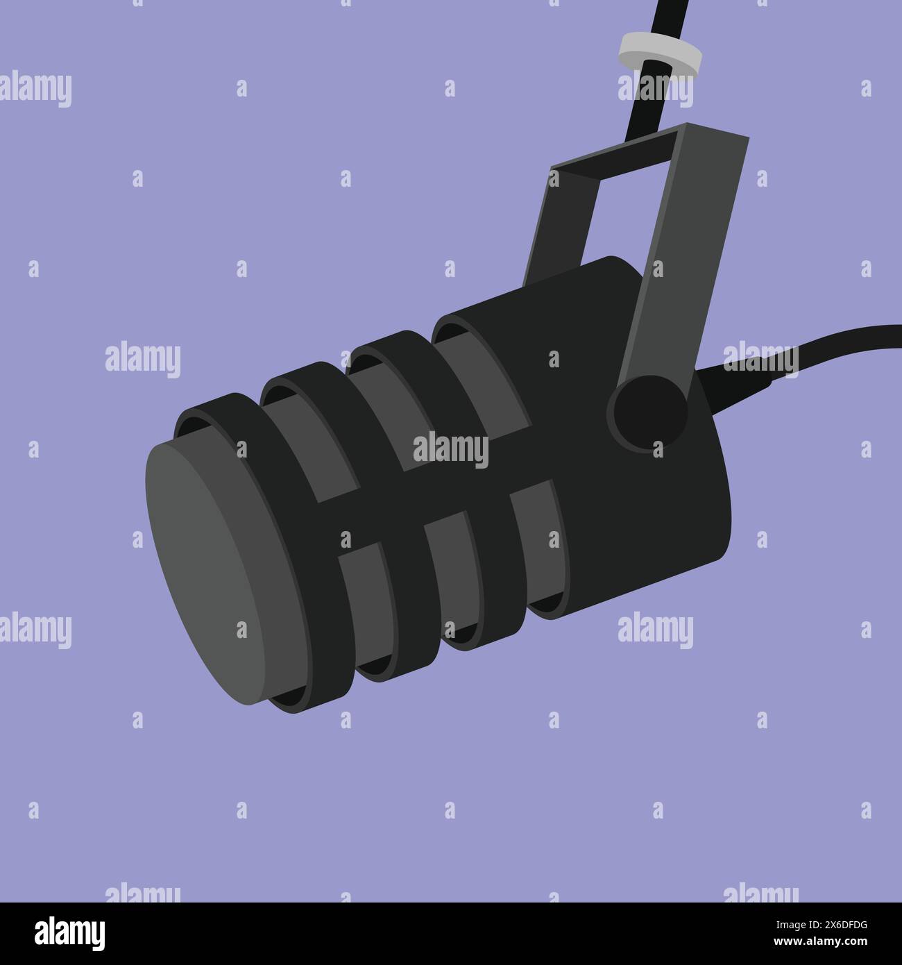 Professional Podcast Mic Illustration Vector. Podcast Mic Icon Vector ...