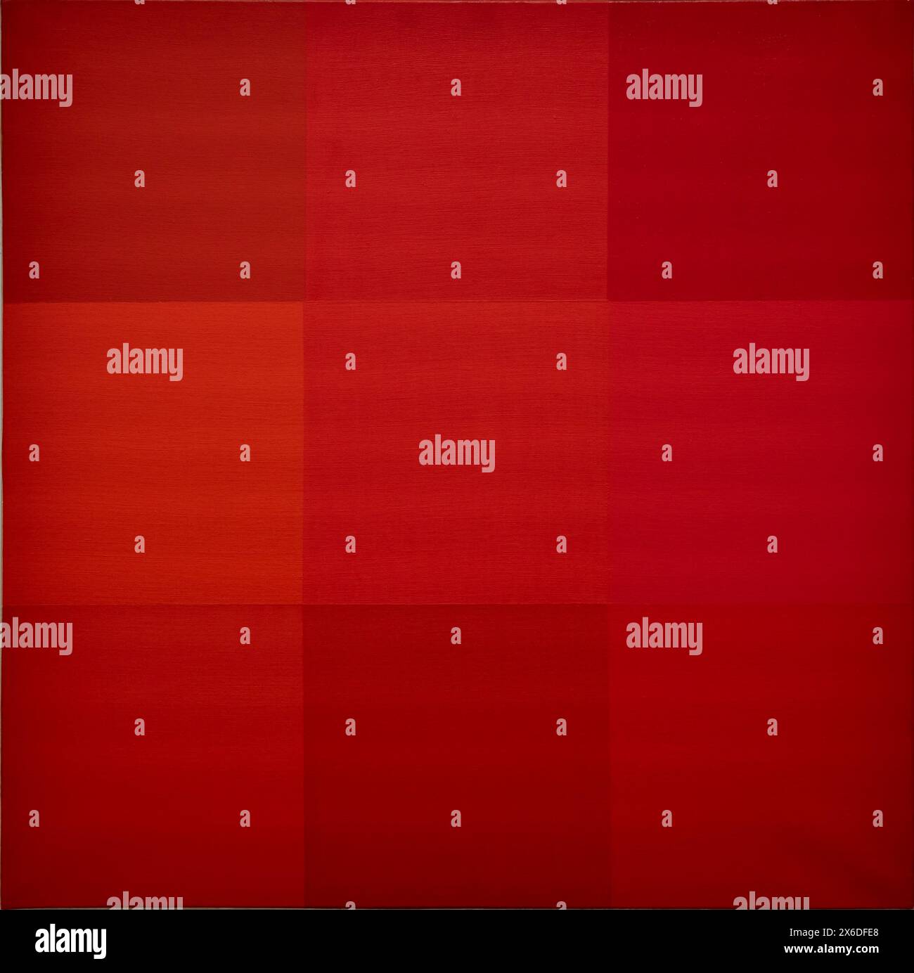 Paris, France - 05 09 2024: The Centre Pompidou: 9 red squares painted ...