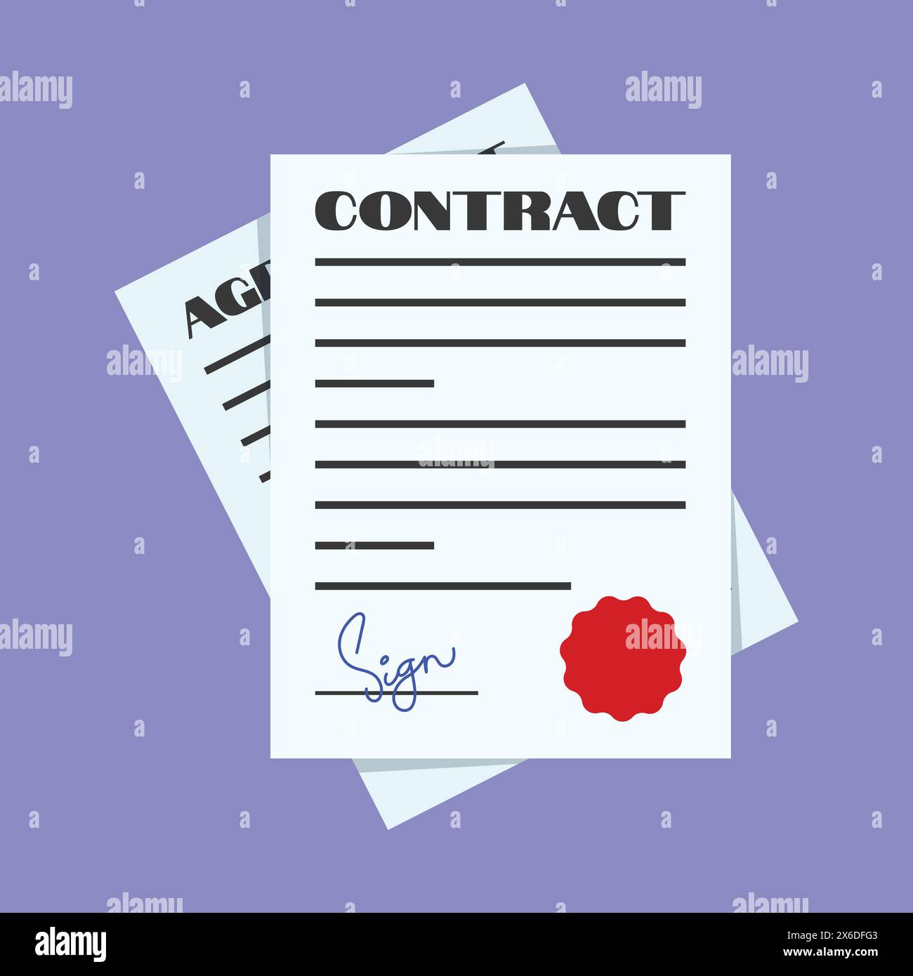 Agreement Contract Vector. Business Partnership Contract illustration ... Agreement Contract Vector. Business Partnership Contract illustration ...