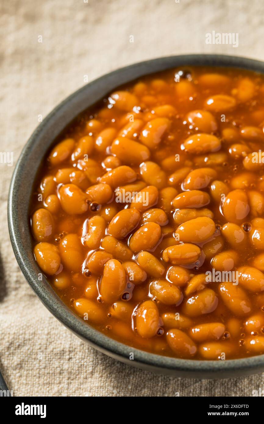 Homemade Barbecue Baked Beans with Tomato Sauce Stock Photo - Alamy
