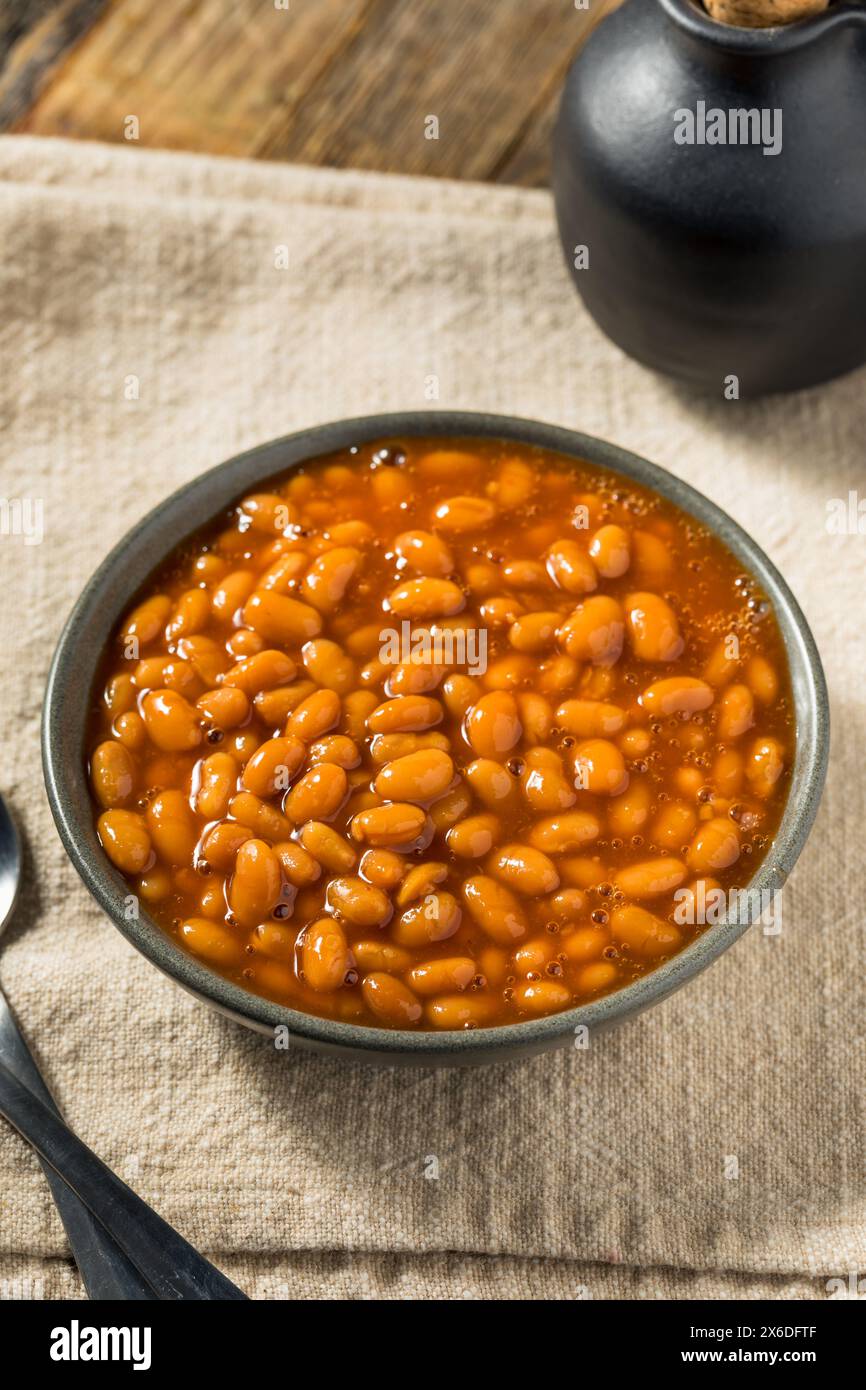 Homemade Barbecue Baked Beans with Tomato Sauce Stock Photo - Alamy