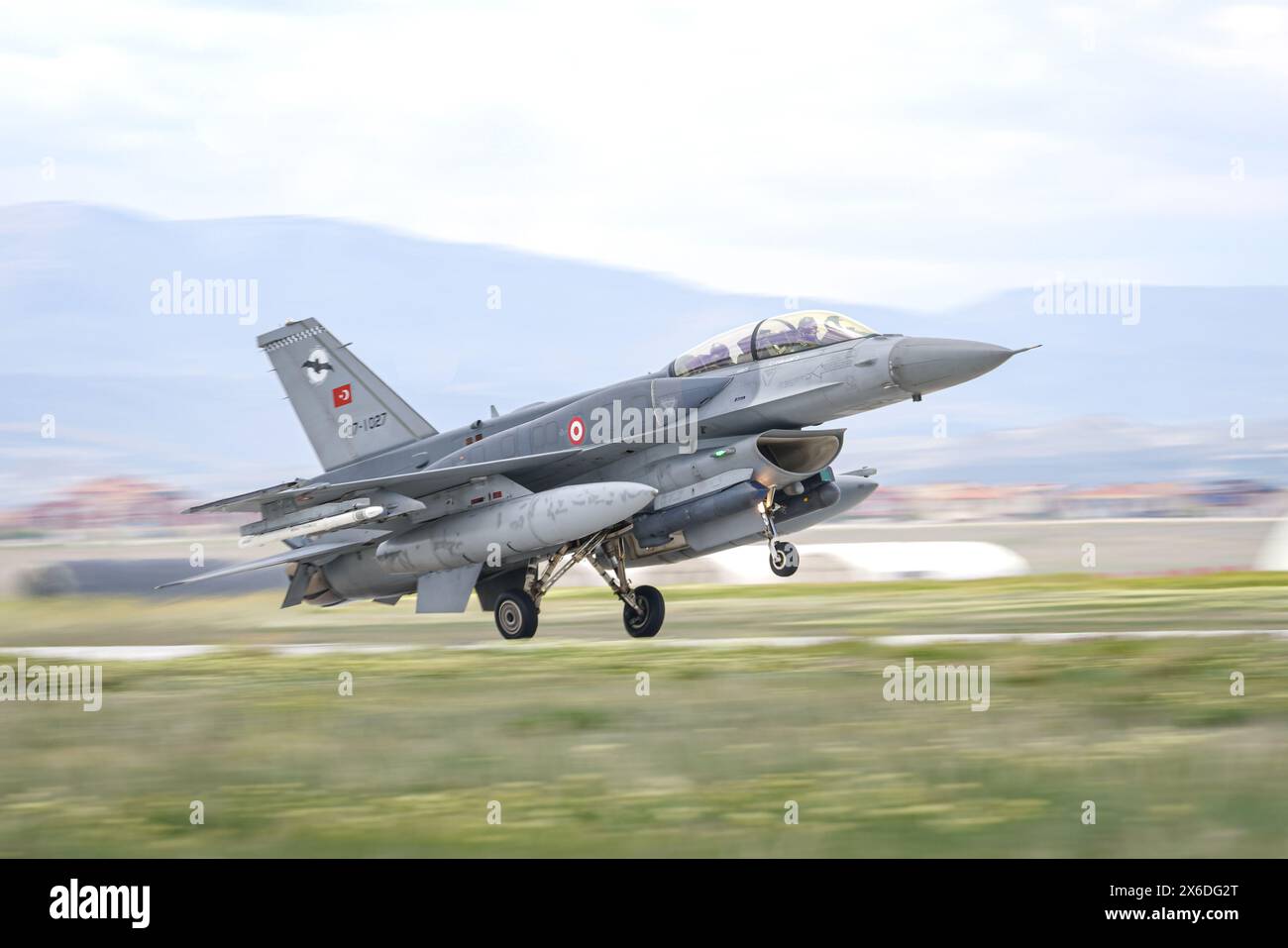 KONYA, TURKIYE - MAY 09, 2023: Turkish Air Force Lockheed Martin F-16D ...