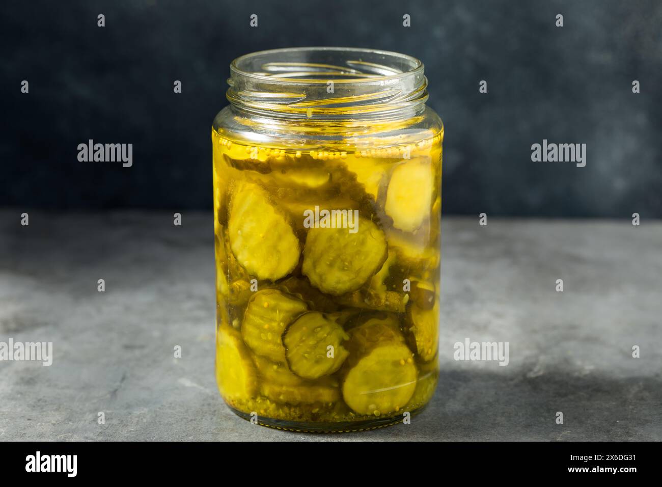 Organic Jarred Bread and Butter Dill PIckles in Slices Stock Photo - Alamy