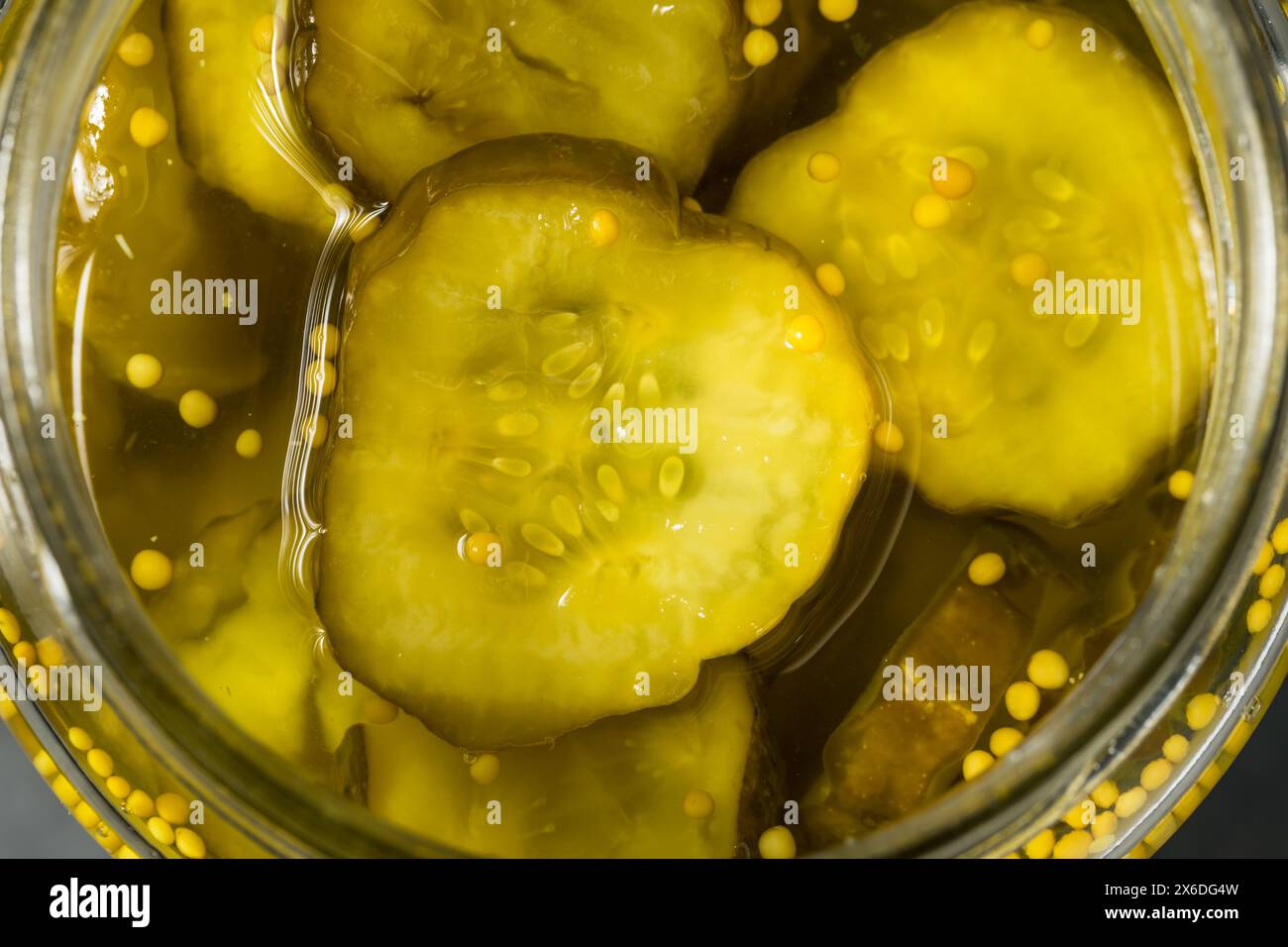 Organic Jarred Bread and Butter Dill PIckles in Slices Stock Photo - Alamy