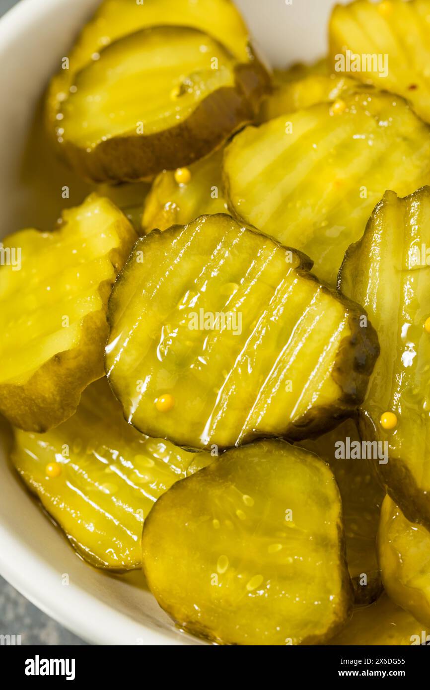 Organic Jarred Bread and Butter Dill PIckles in Slices Stock Photo - Alamy