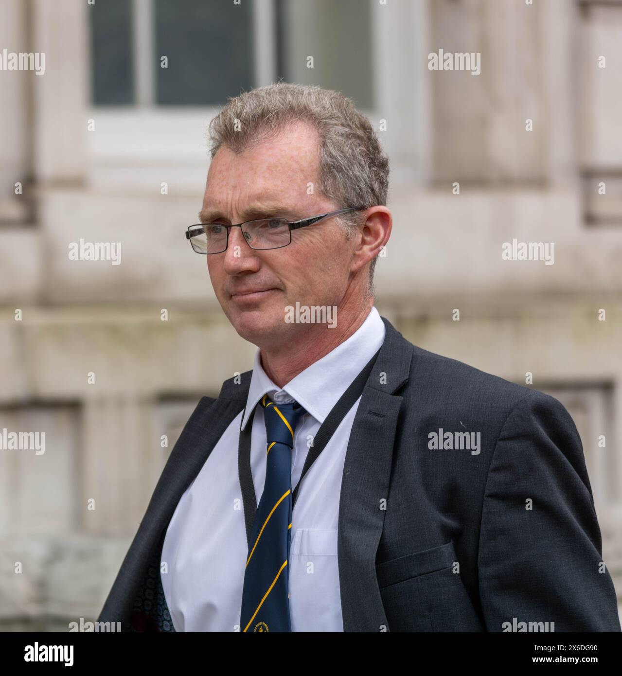 London, UK. 14th May, 2024. Ministers in Whitehall, David TC Davies ...