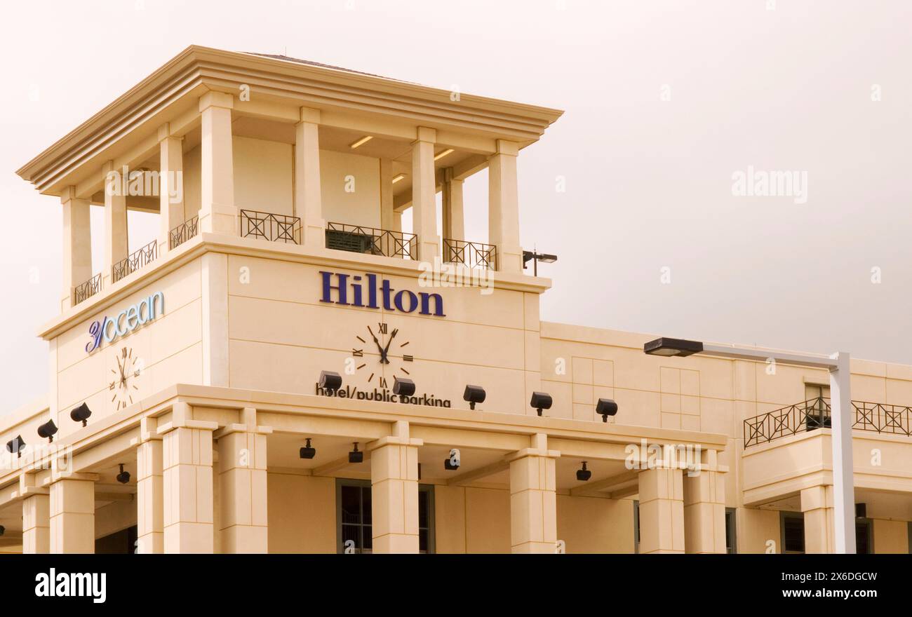 Hilton Hotel overlooking Virginia Beach on Chesapeake Bay, Virginia ...