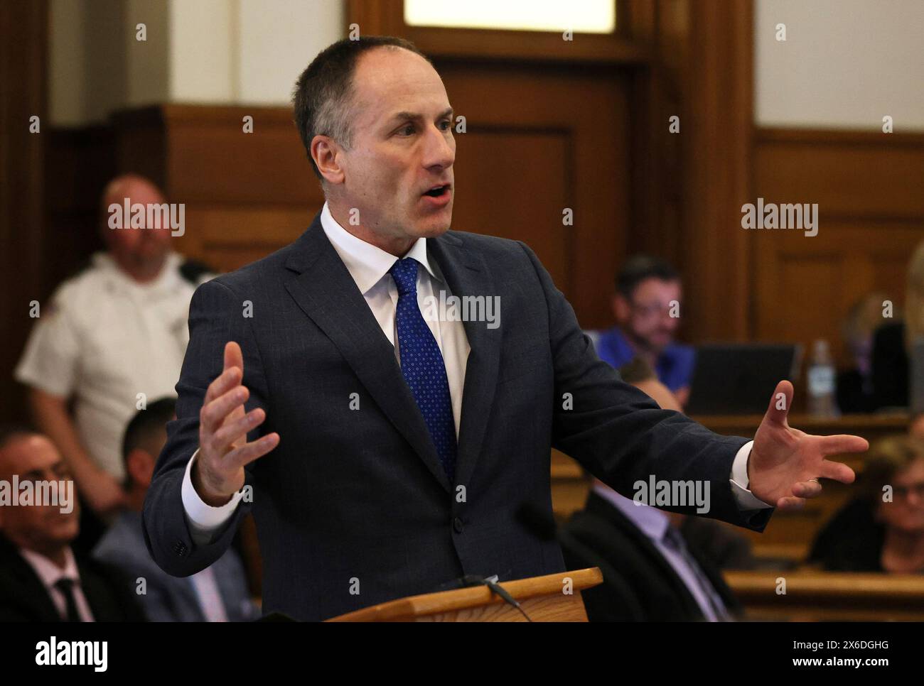 Defendant Karen Read's attorney David Yannetti questions a witness ...