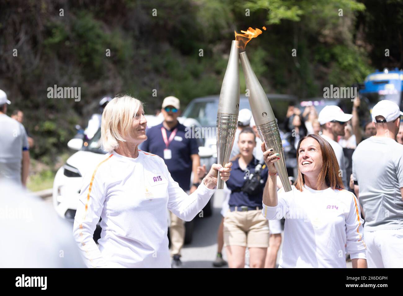 © Dume Alfonsi/MAXPPP - 14/05/2024 PASSAGE DE LA FLAMME OLYMPIQUE À ...