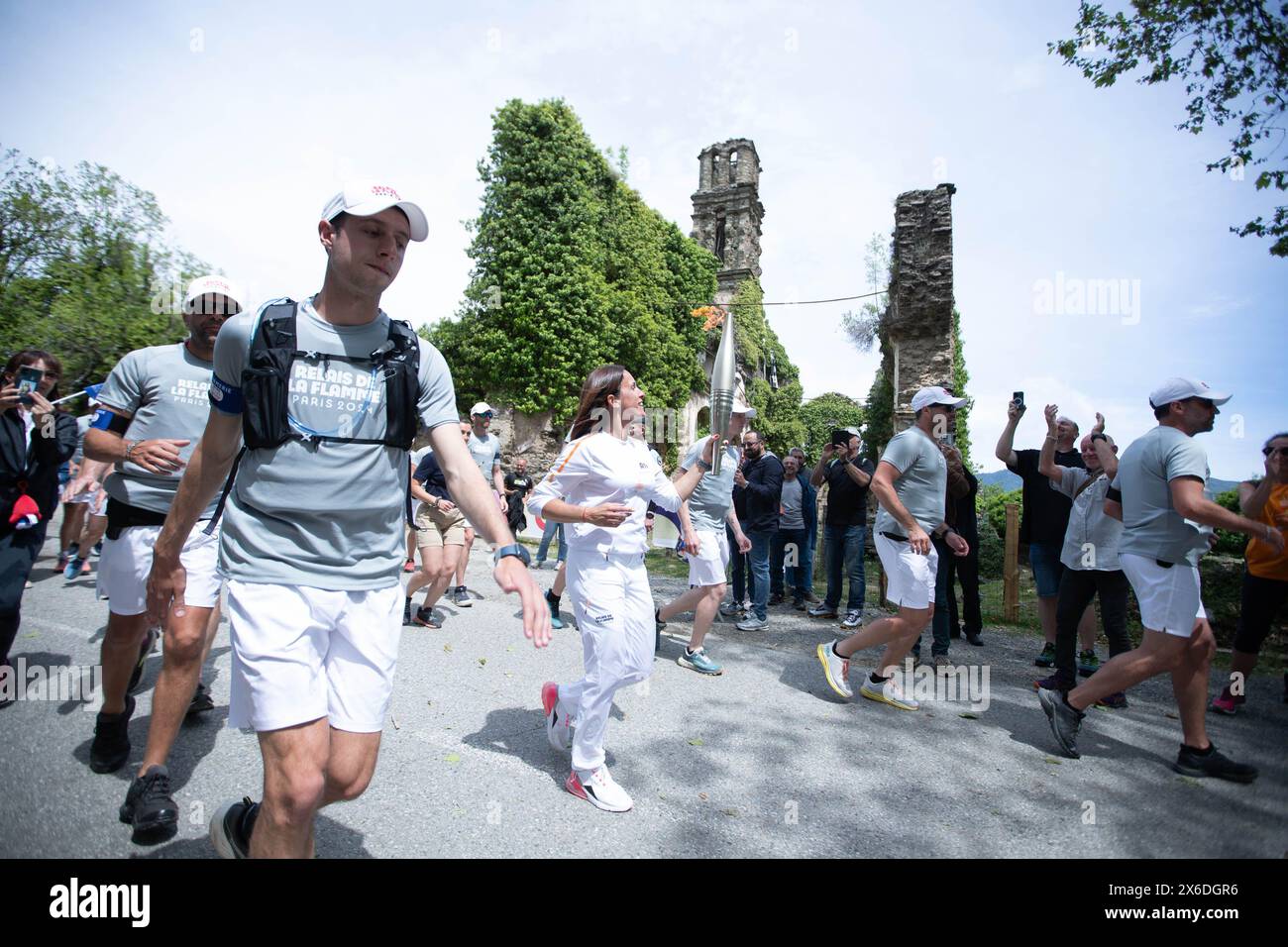 © Dume Alfonsi/MAXPPP - 14/05/2024 PASSAGE DE LA FLAMME OLYMPIQUE À ...