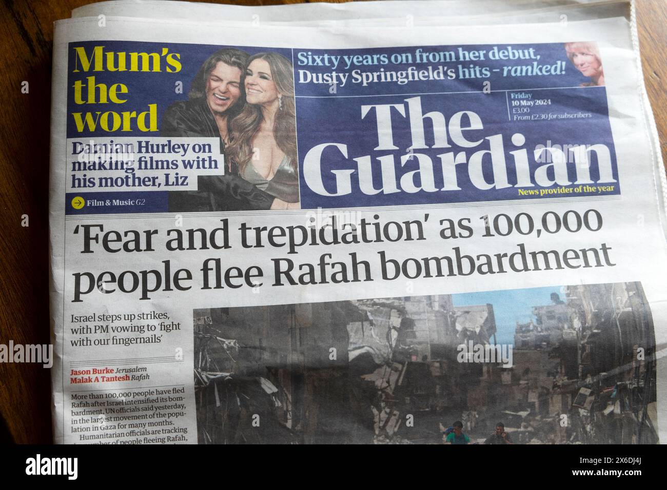 'Fear and trepidation' as 100,000 people flee Rafah bombardment ...