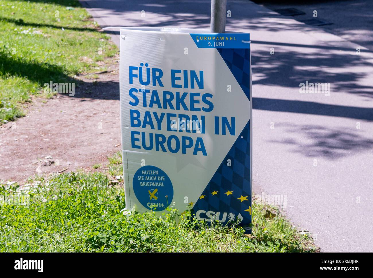 Muenchen GER, Themenbild, Wahlplakate zur Europawahl in Deutschland ...