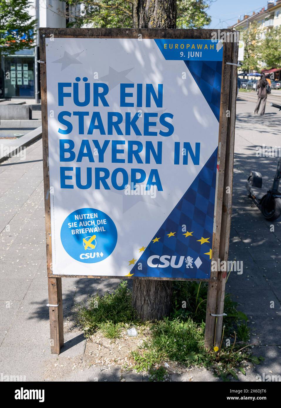 Muenchen GER, Themenbild, Wahlplakate zur Europawahl in Deutschland ...