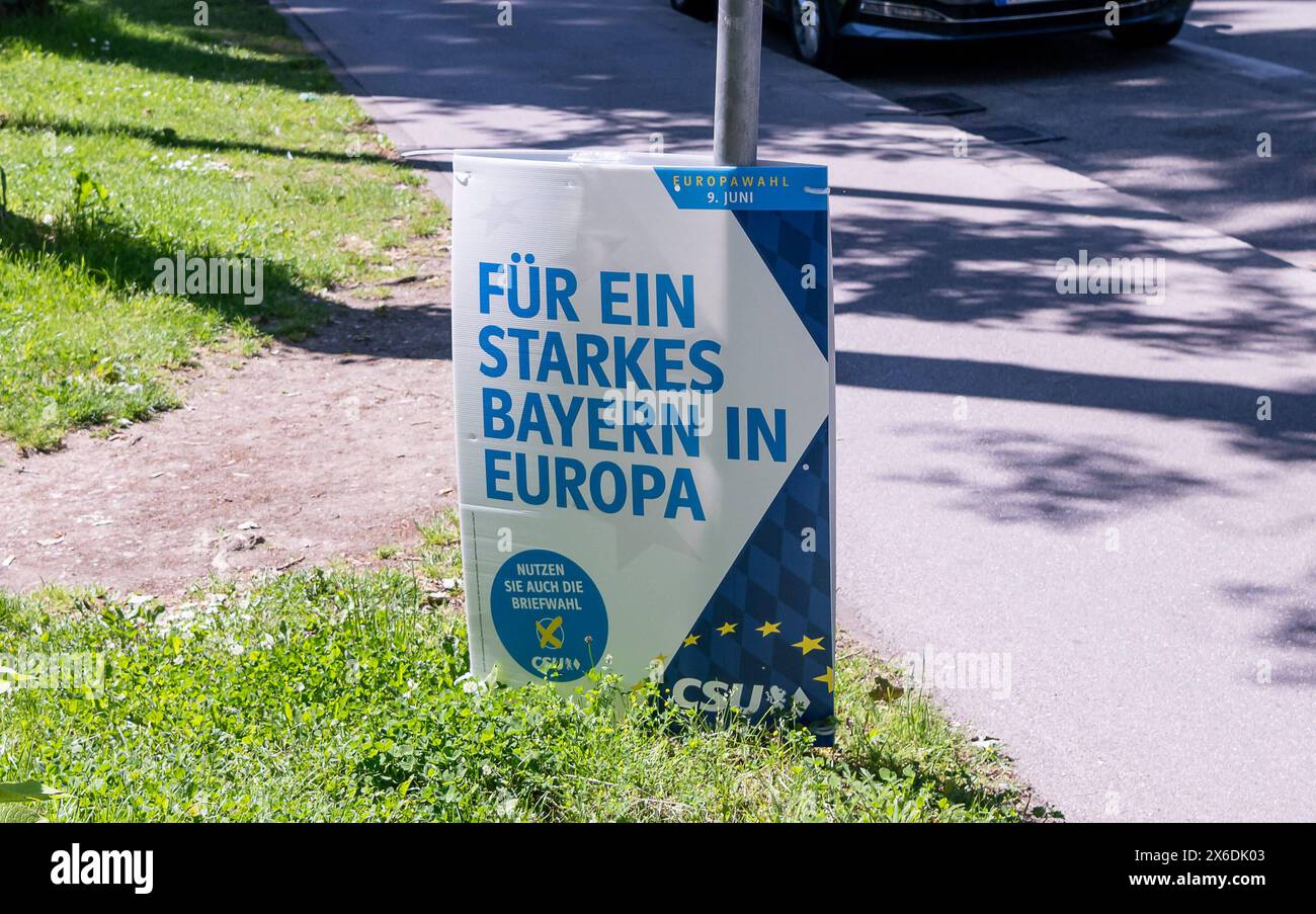 Muenchen GER, Themenbild, Wahlplakate zur Europawahl in Deutschland ...