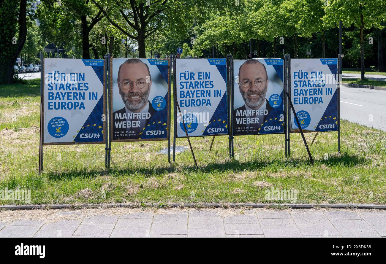 Muenchen GER, Themenbild, Wahlplakate zur Europawahl in Deutschland ...