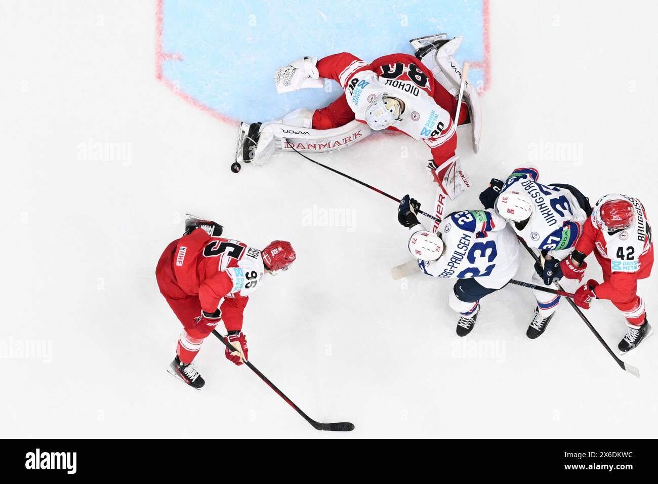 Prague, Czech Republic. 14th May, 2024. L-R Nick Olesen (DEN ...