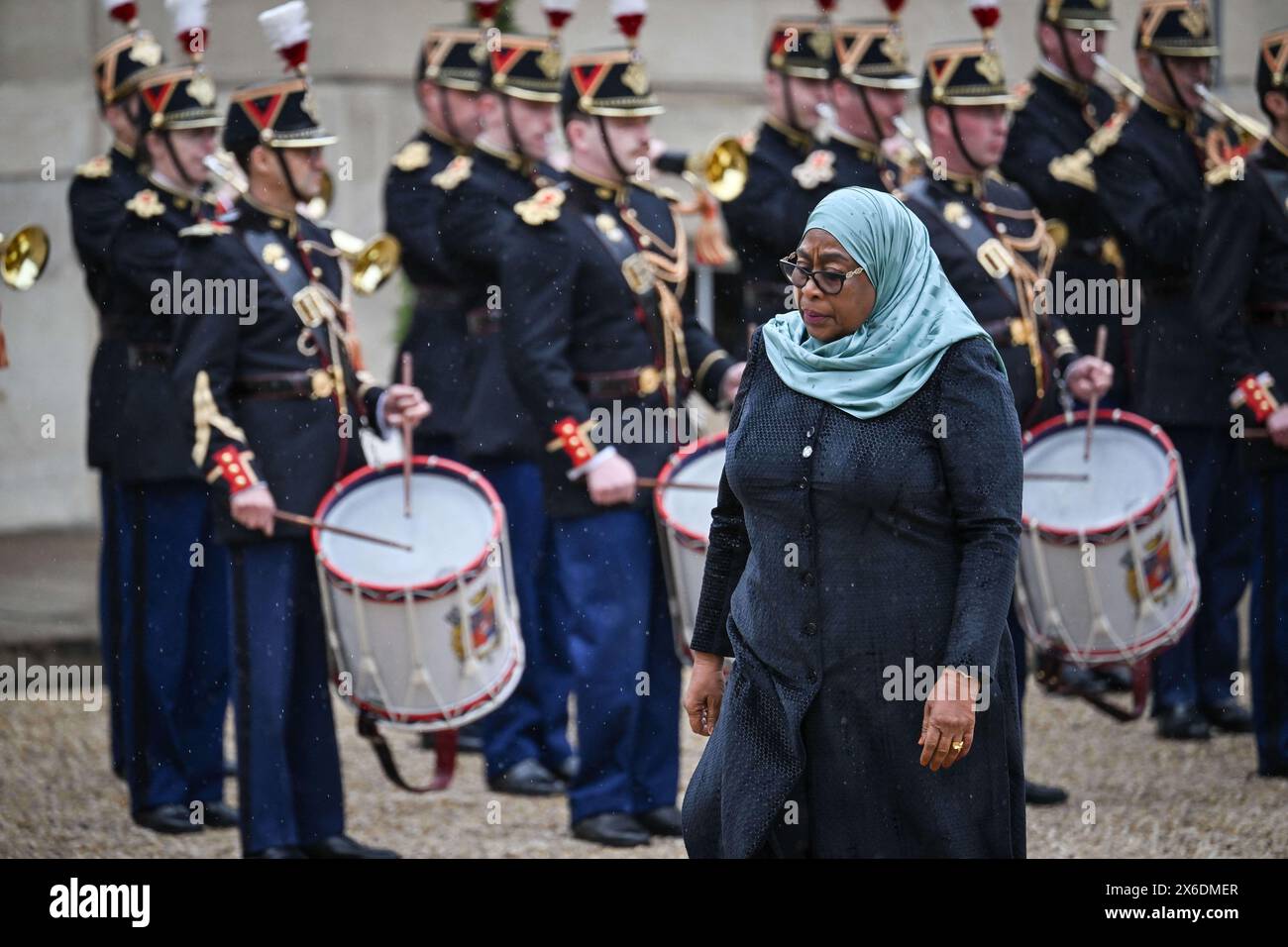 Paris, France. 14th May, 2024. Tanzania's President Samia Suluhu Hassan ...