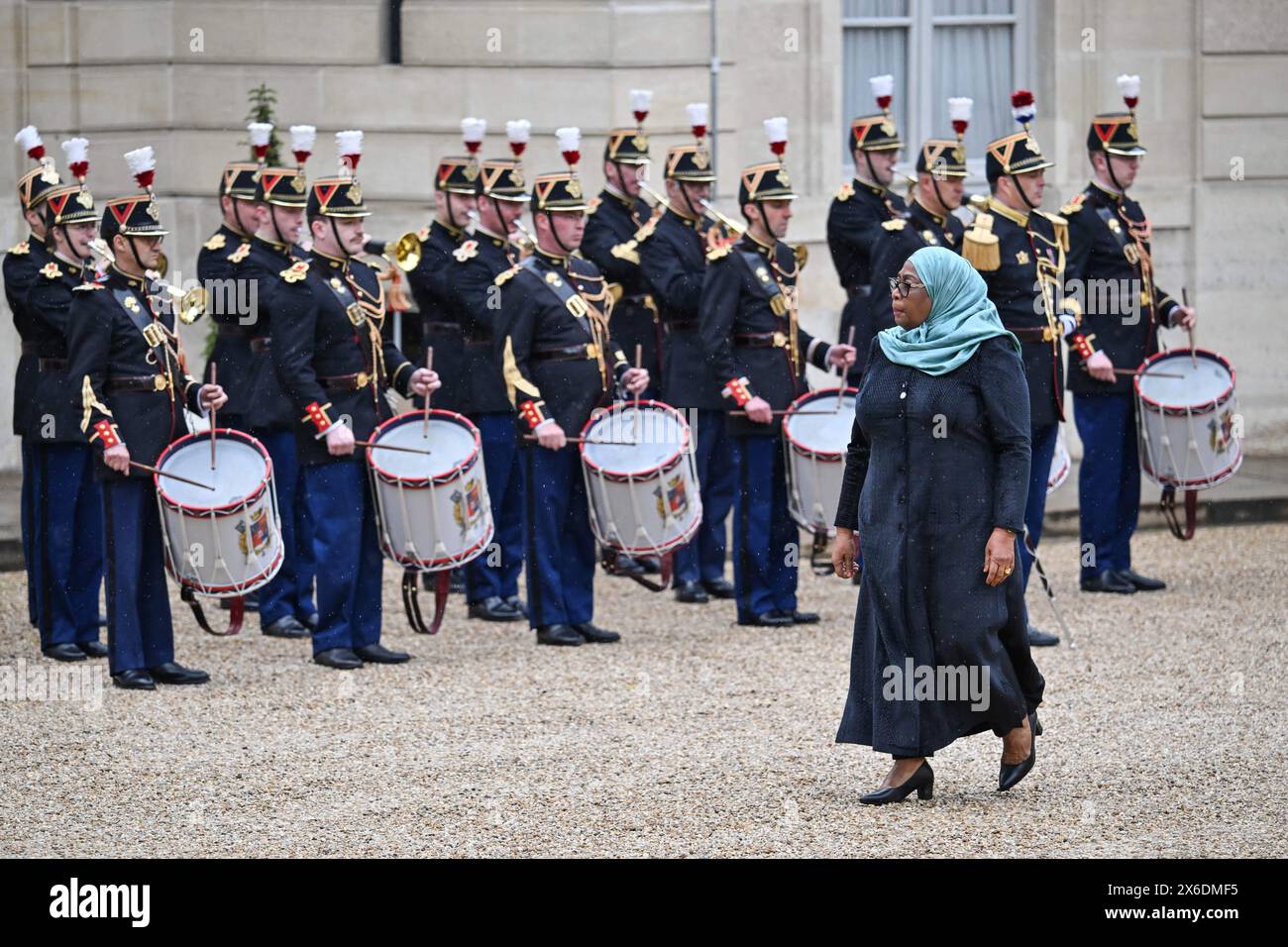 Paris, France. 14th May, 2024. Tanzania's President Samia Suluhu Hassan ...