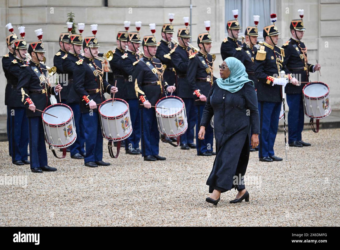 Paris, France. 14th May, 2024. Tanzania's President Samia Suluhu Hassan ...