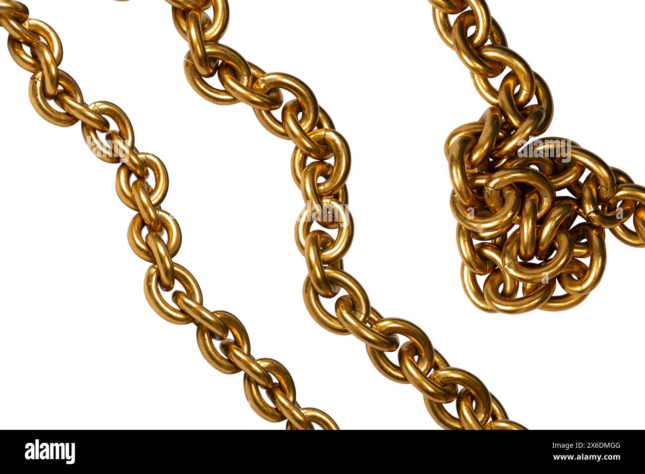 Gold chain top view hi-res stock photography and images - Alamy