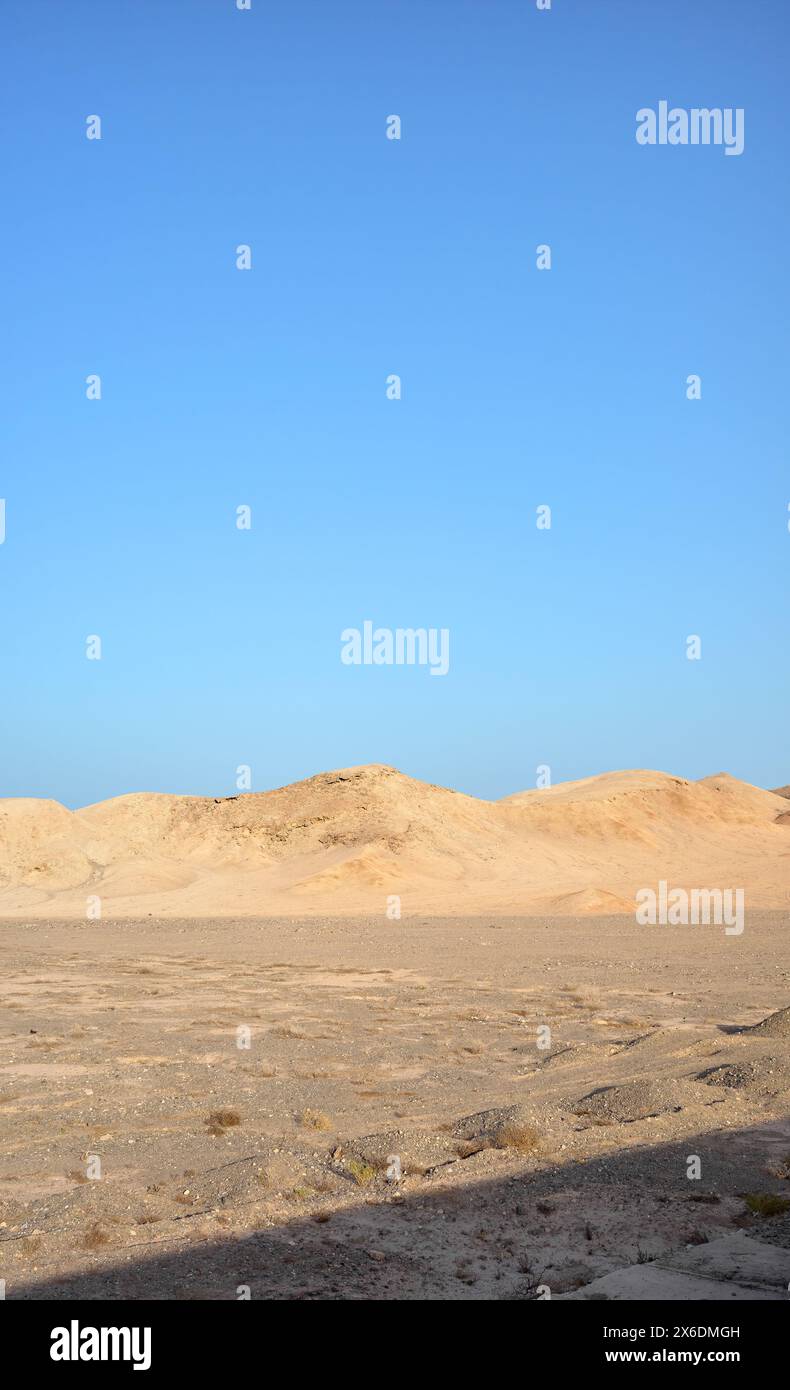 Egypt desert landscape with a blue sky Stock Photo - Alamy