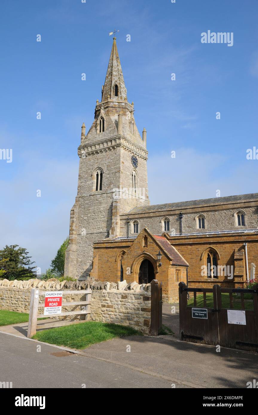 St John the Baptist Church, Piddington, Northamptonshire Stock Photo ...