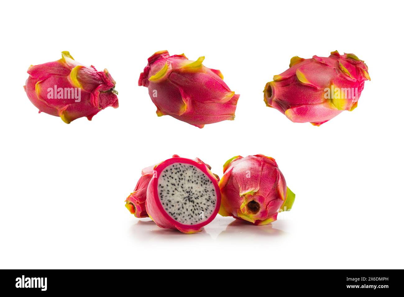 Sweet tasty dragon fruit or pitaya isolated on white background Stock ...