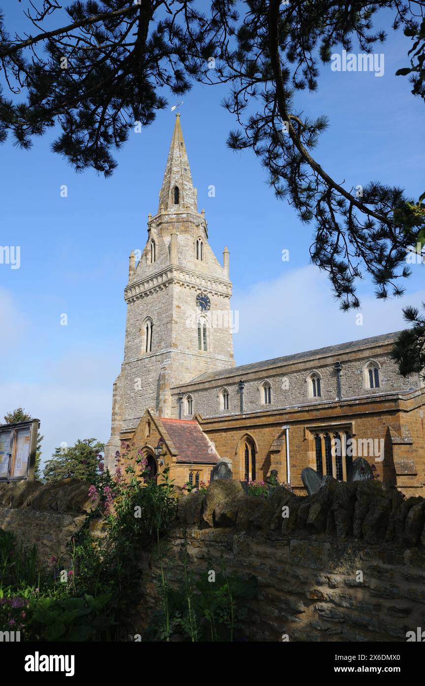 St John the Baptist Church, Piddington, Northamptonshire Stock Photo ...