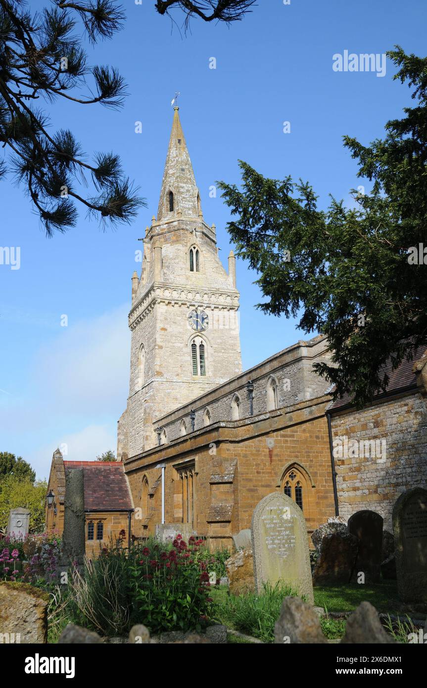 St John the Baptist Church, Piddington, Northamptonshire Stock Photo ...
