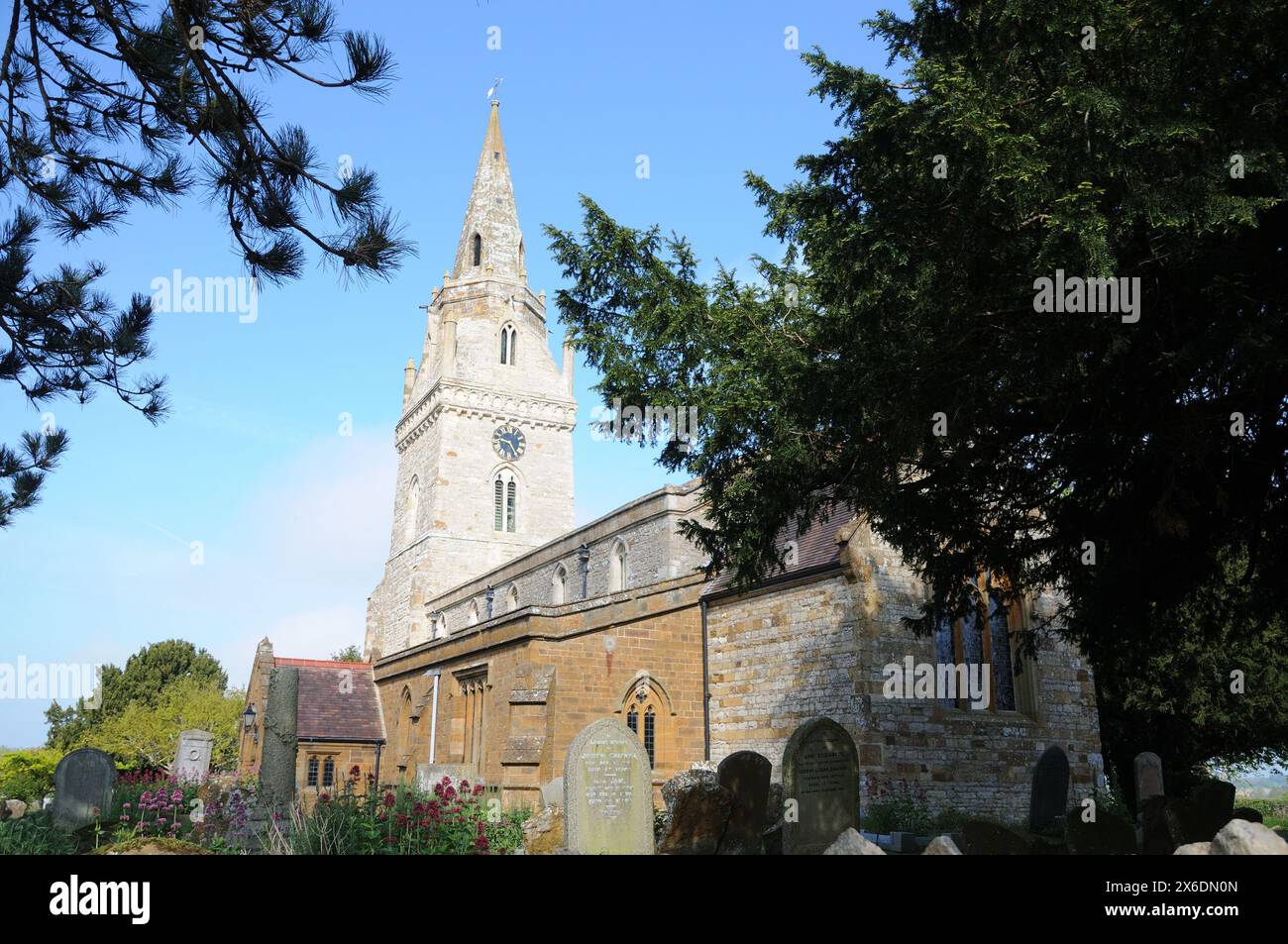 St John the Baptist Church, Piddington, Northamptonshire Stock Photo ...